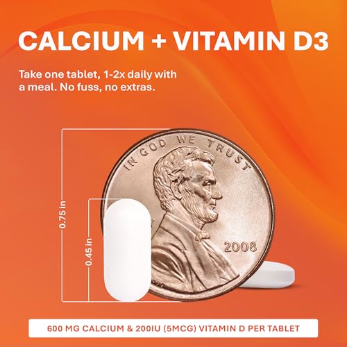 Calcium tablets for daily nutritional support