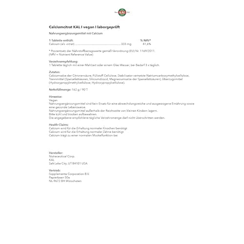 Calcium tablets for enhanced mineral intake