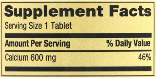 Calcium tablets for improved bone density
