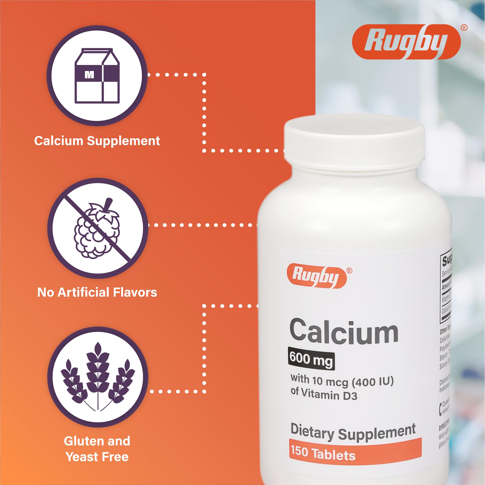 Calcium tablets for improved bone support
