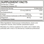 Calcium tablets for overall health