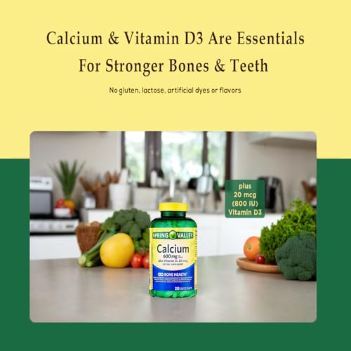 Calcium tablets for overall wellness