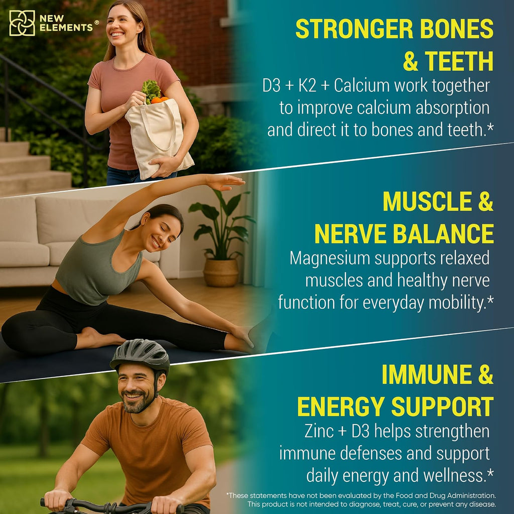 Calcium tablets for strong bones