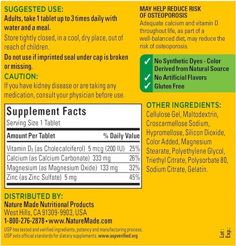 Calcium tablets to support immune function