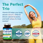 Calcium tablets with essential vitamins