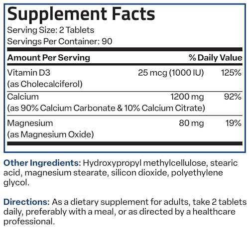 Calcium vitamin D3 for daily wellness
