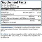 Calcium vitamin D3 for daily wellness