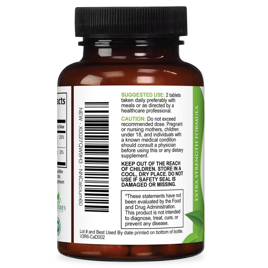 Calcium with vitamin D for absorption