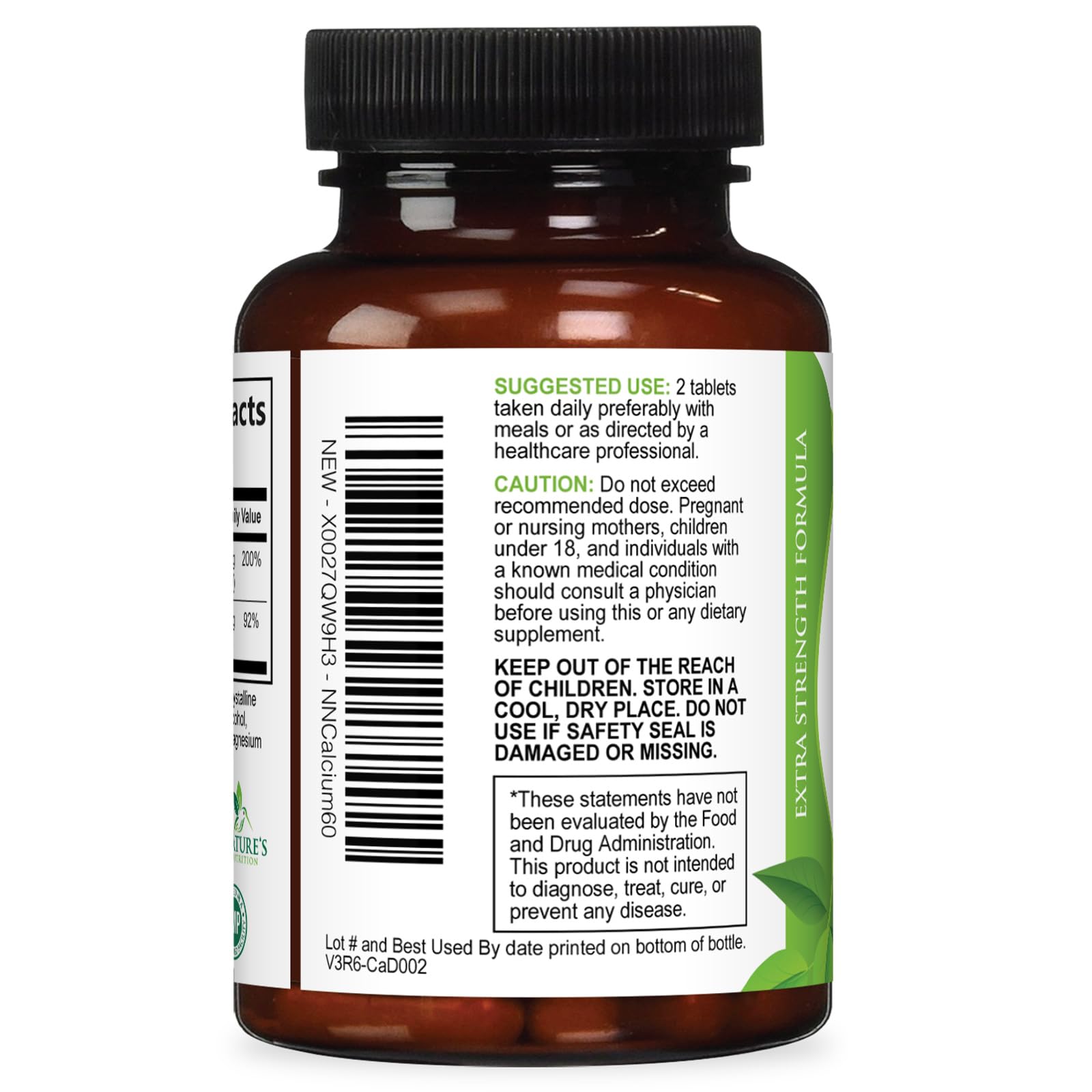 Calcium with vitamin D for absorption