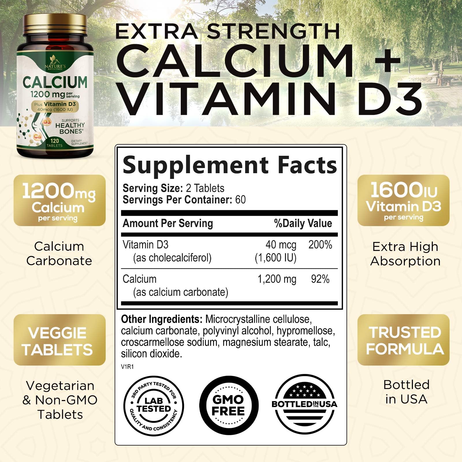 Calcium with Vitamin D3 benefits