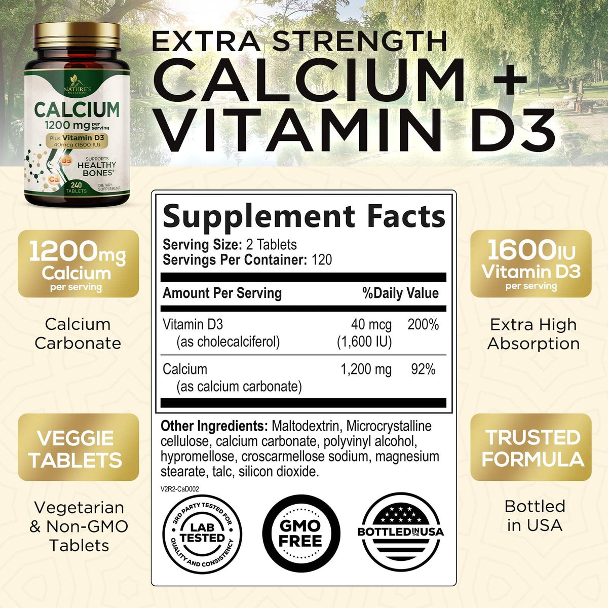 Calcium with Vitamin D3 supplement
