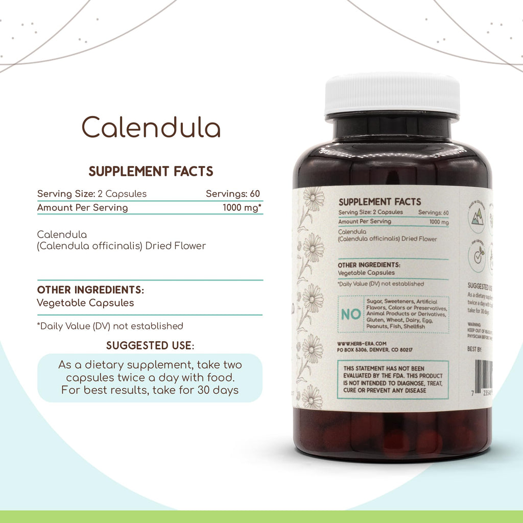 Calendula capsules for immune support