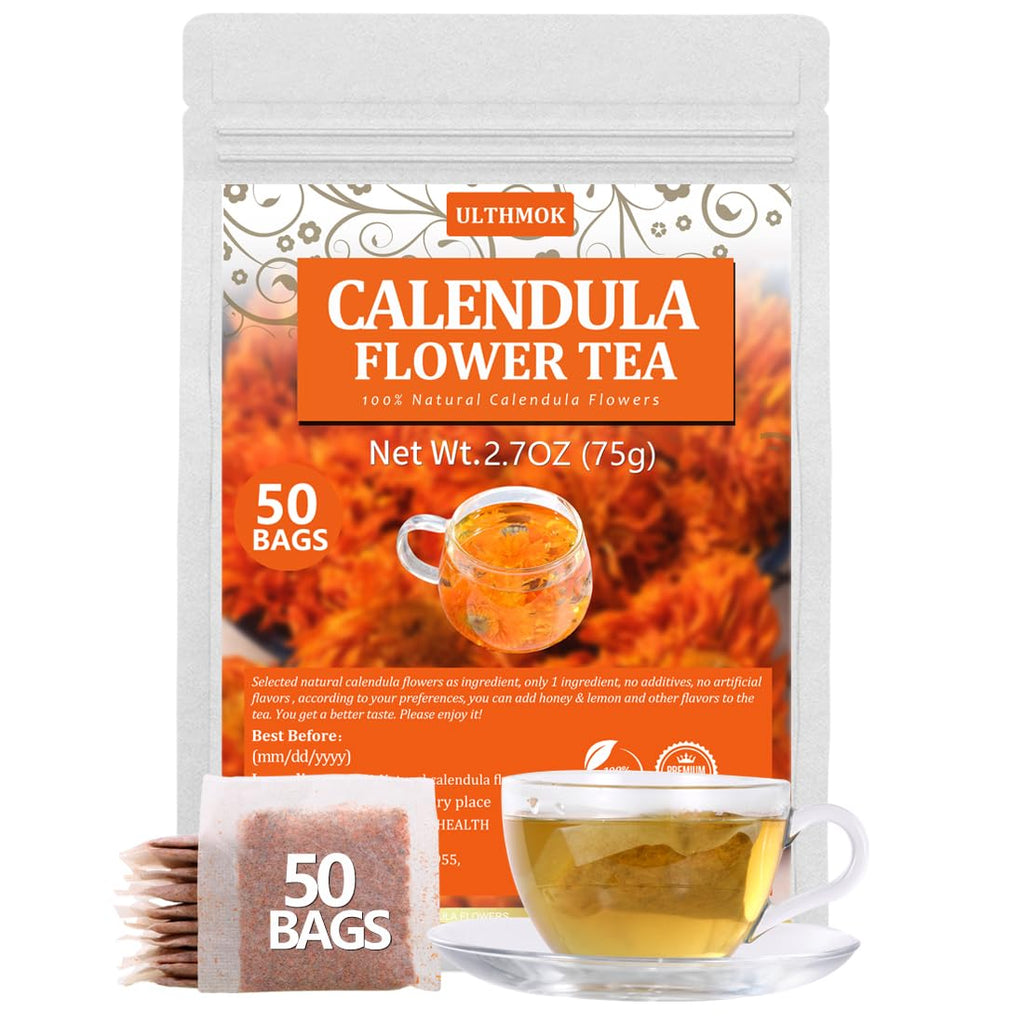 calendula flower tea bags for relaxation