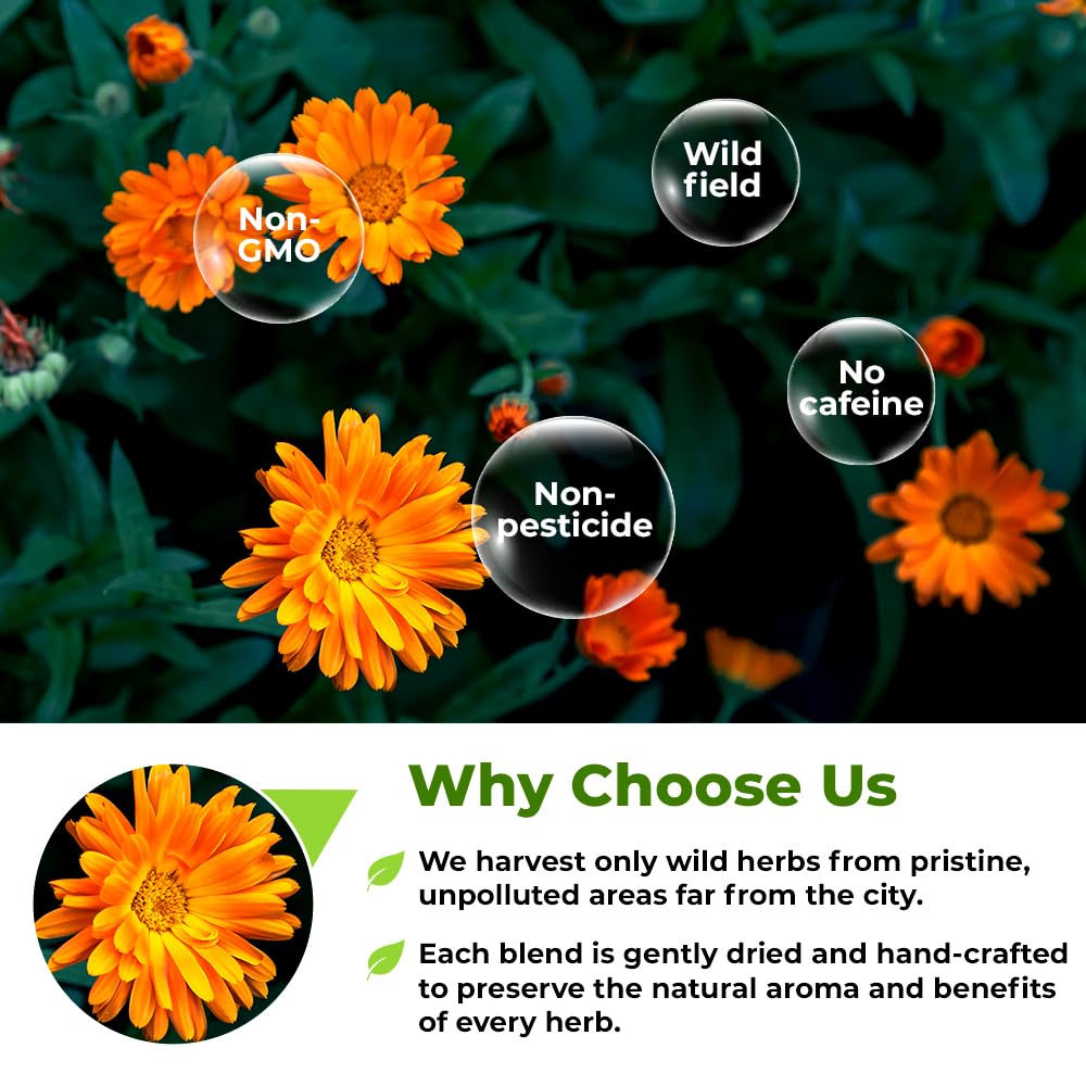 calendula flower tea for wellness