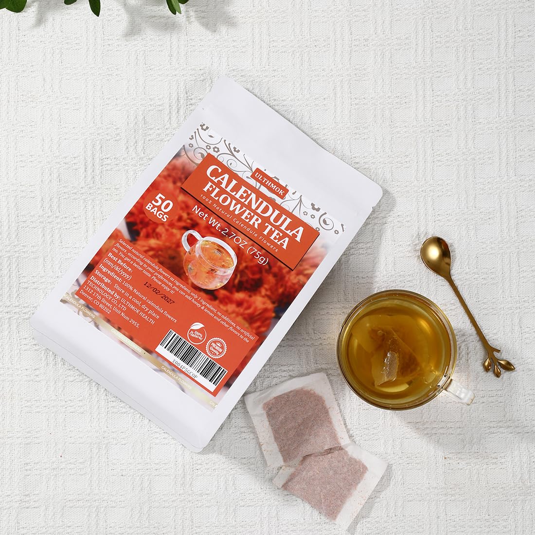 calendula flower tea for wellness