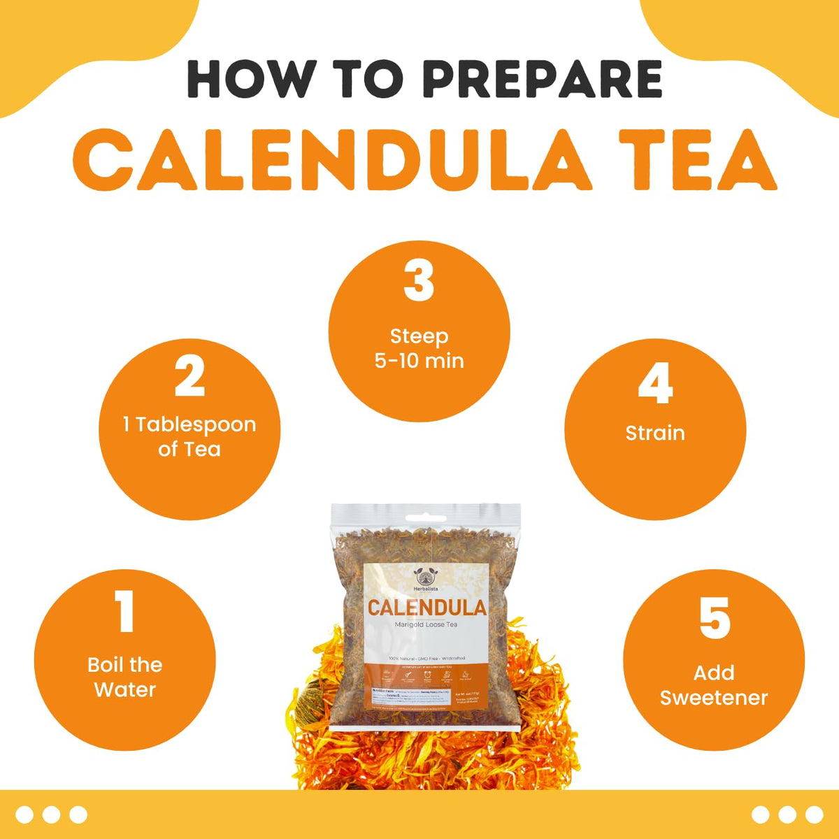calendula petals for natural remedies
