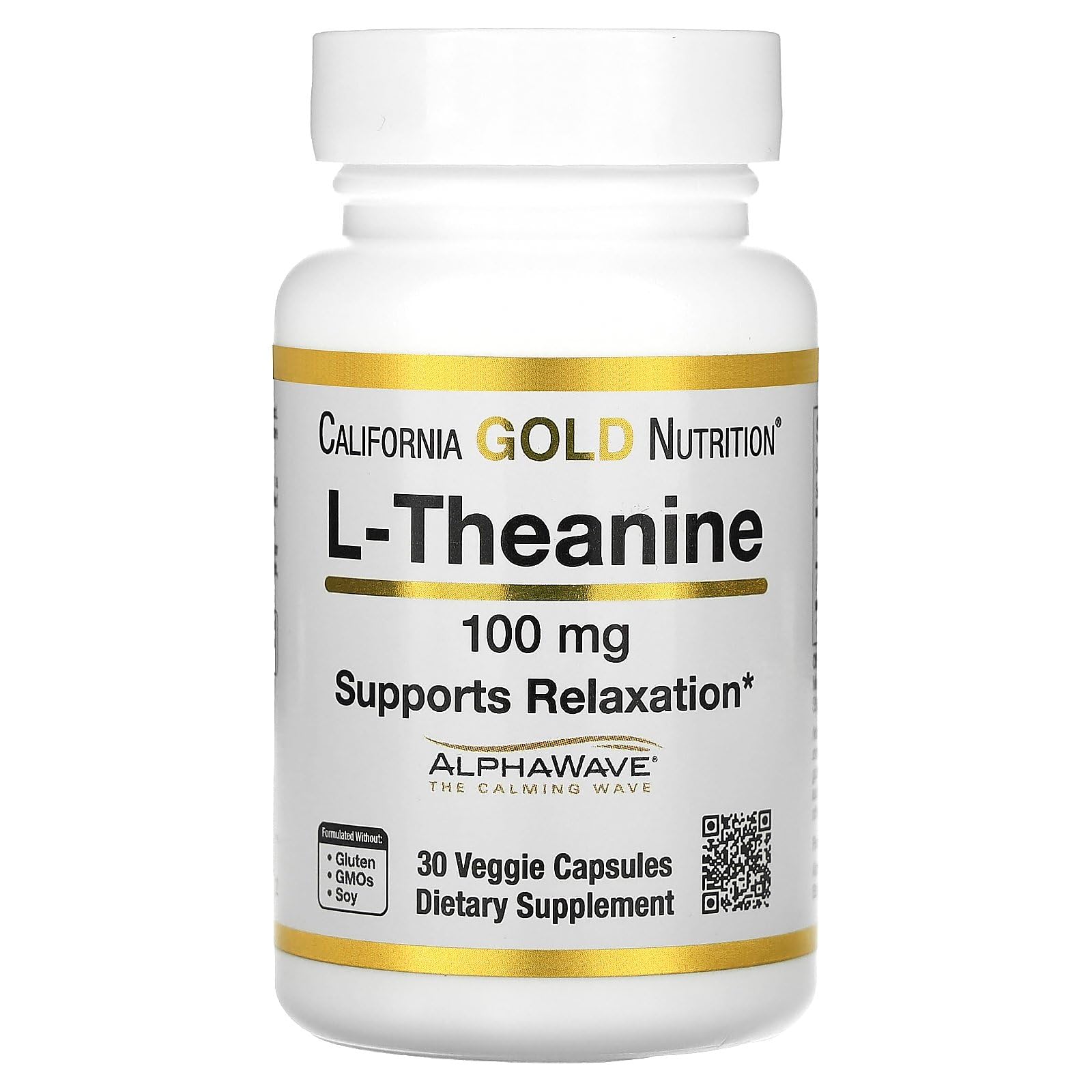 California Gold L-Theanine relaxation capsules