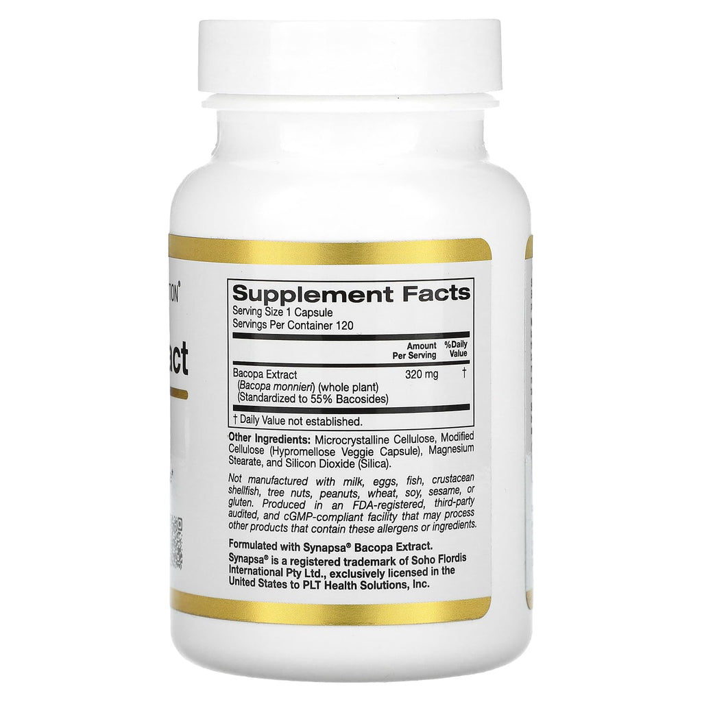 California Gold Nutrition bacopa benefits