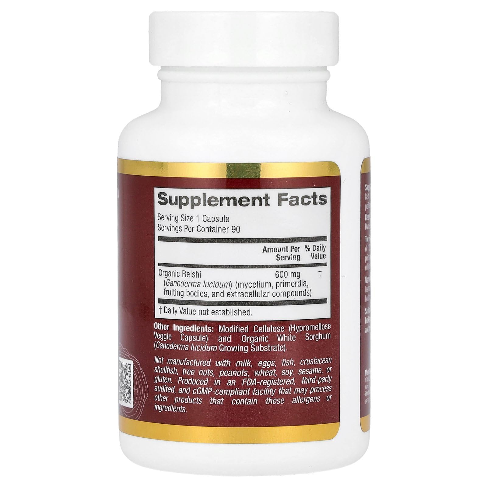 California Gold Nutrition mushroom capsules