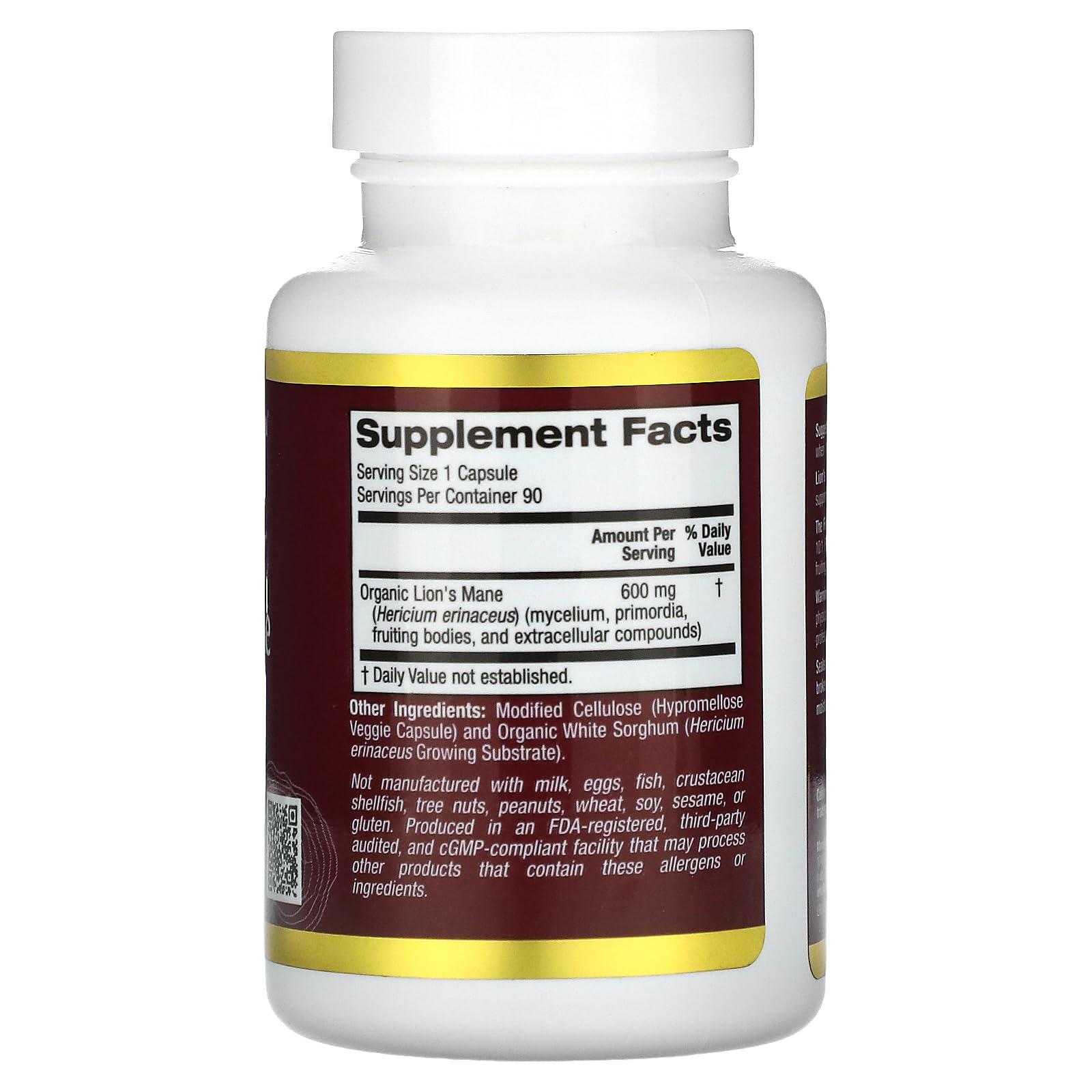 California Gold Nutrition mushrooms