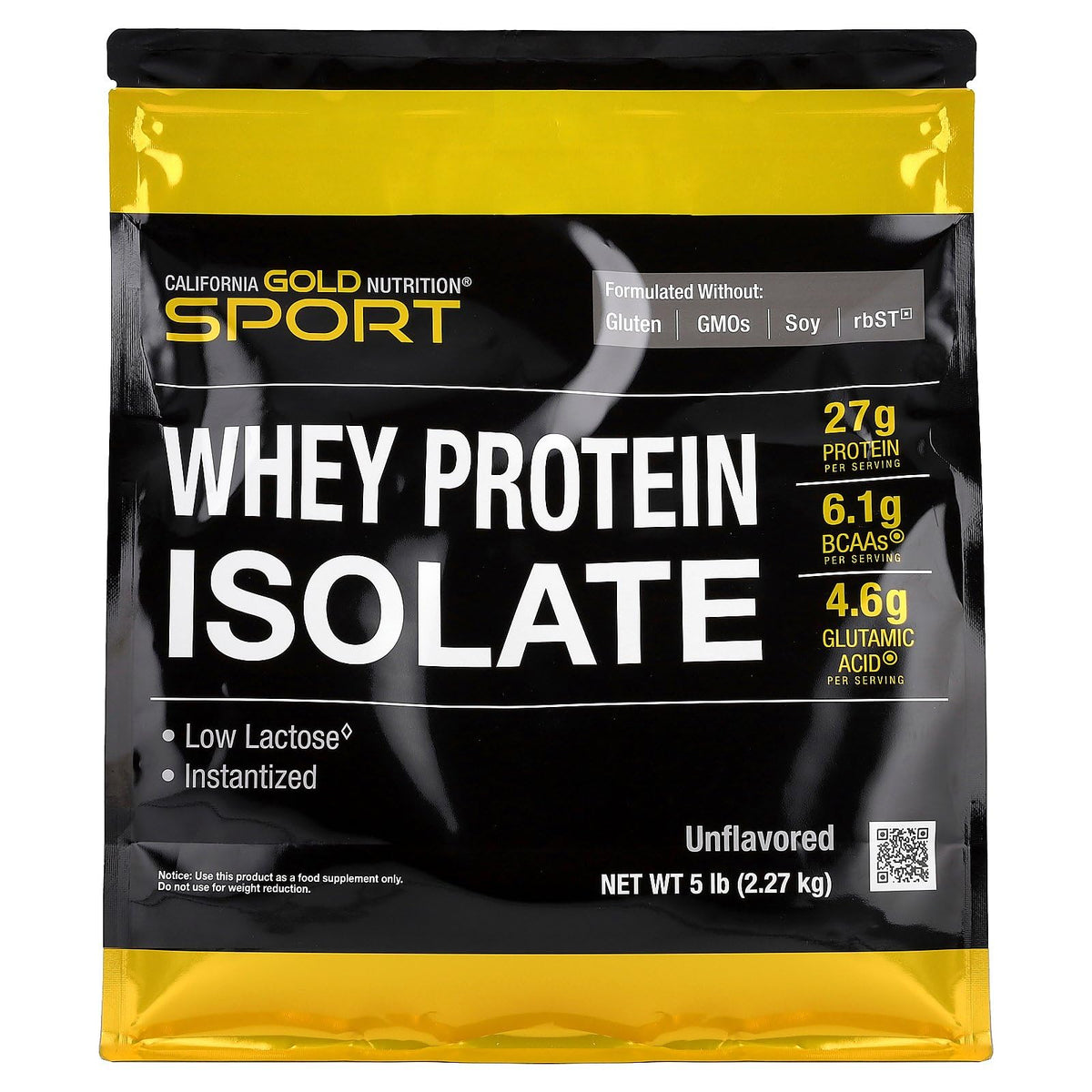 California Gold Nutrition whey protein isolate