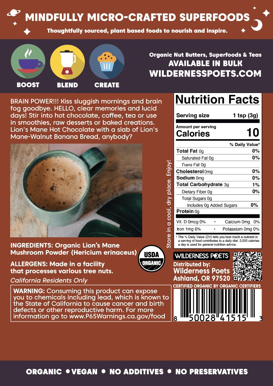 California grown mushroom powder benefits