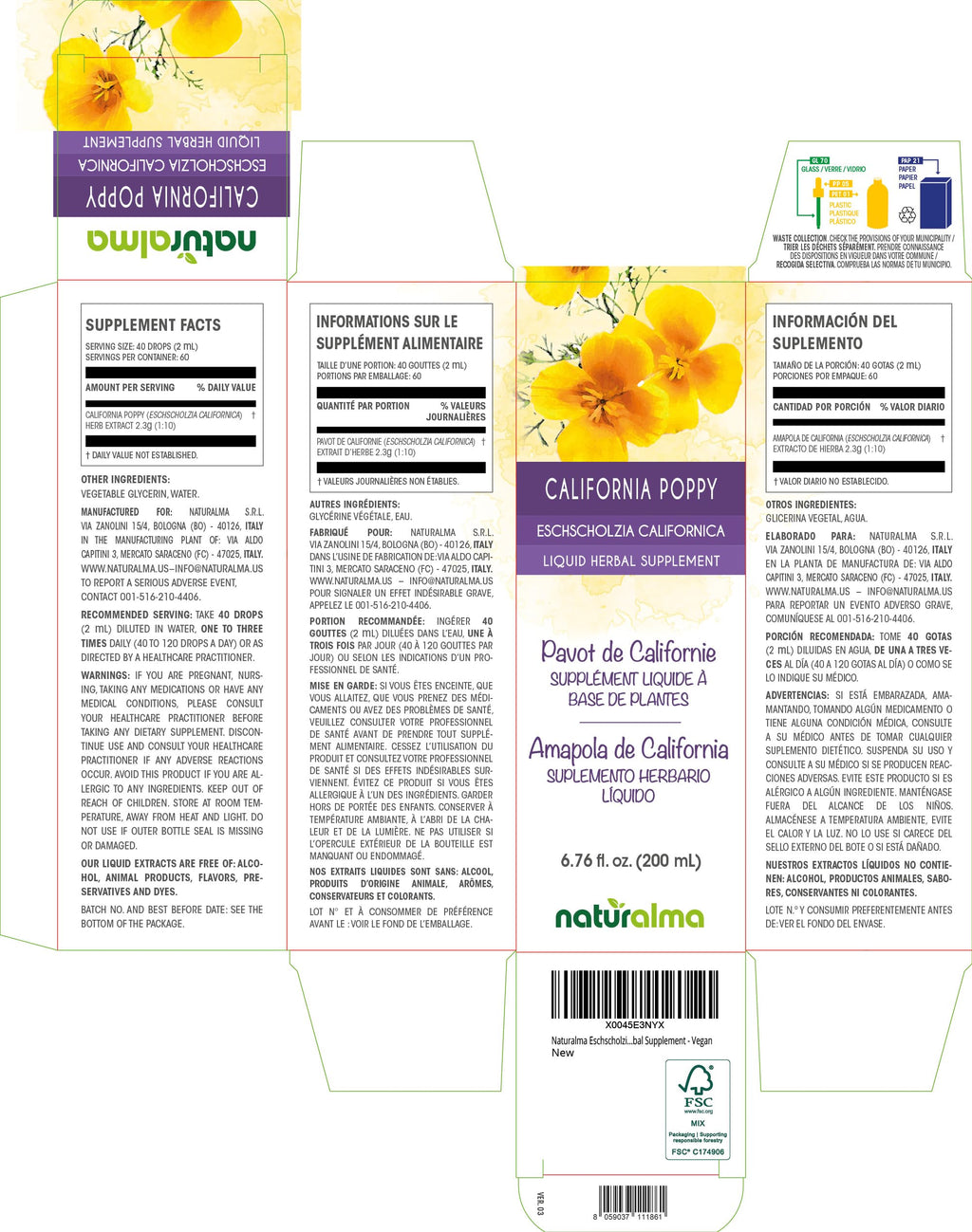 California poppy extract for relaxation