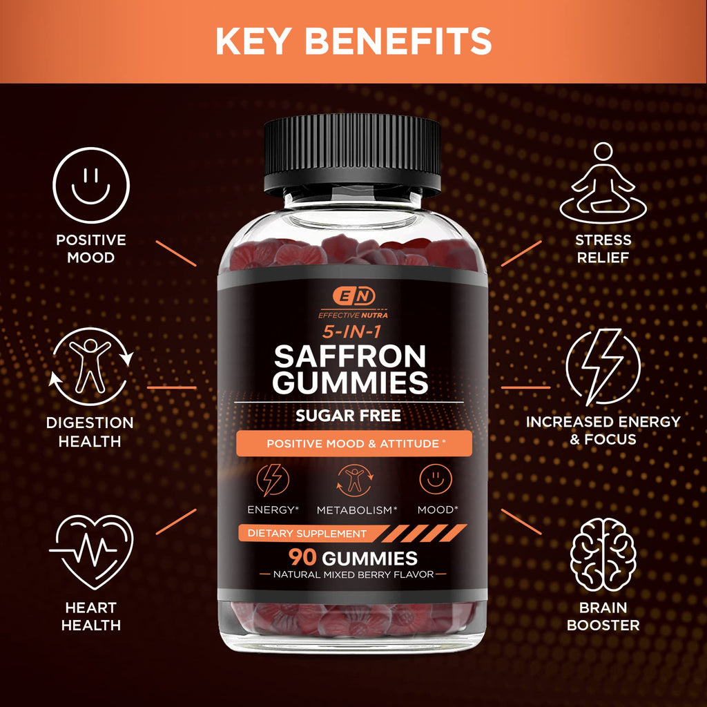 calm and focus with saffron gummies
