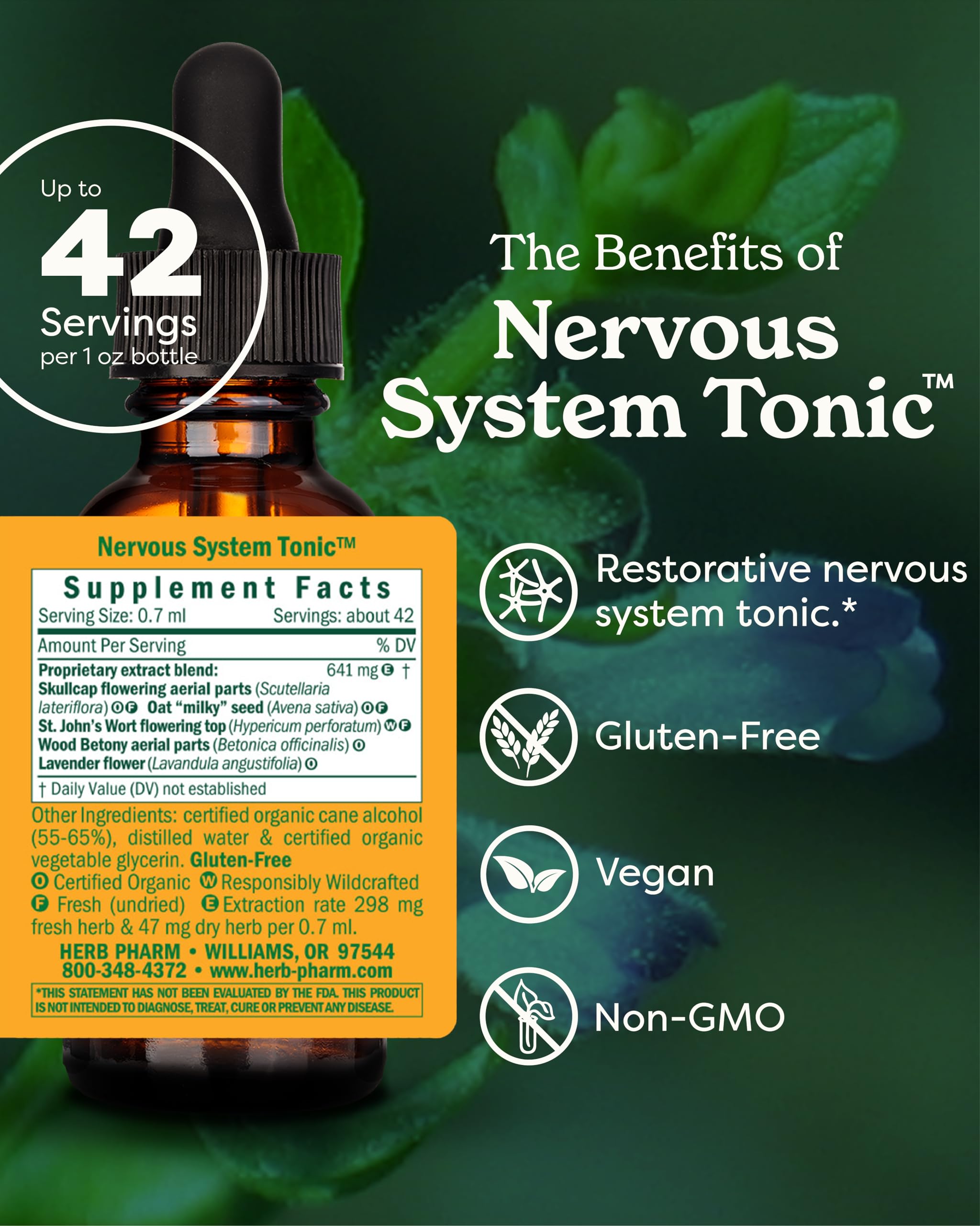 Calm and stress support herbal extract