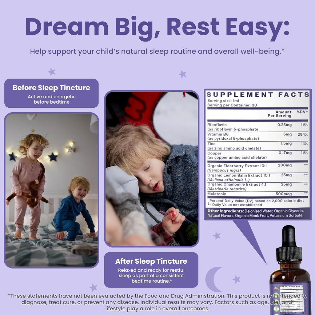 calm bedtime routine with tincture