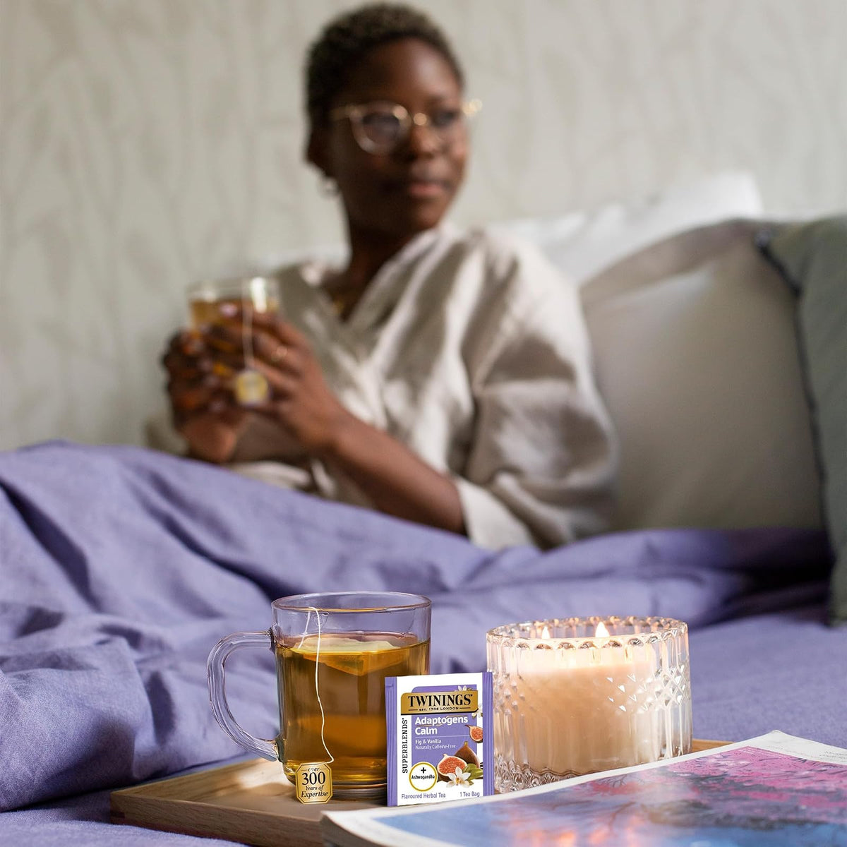 Calm herbal tea with ashwagandha
