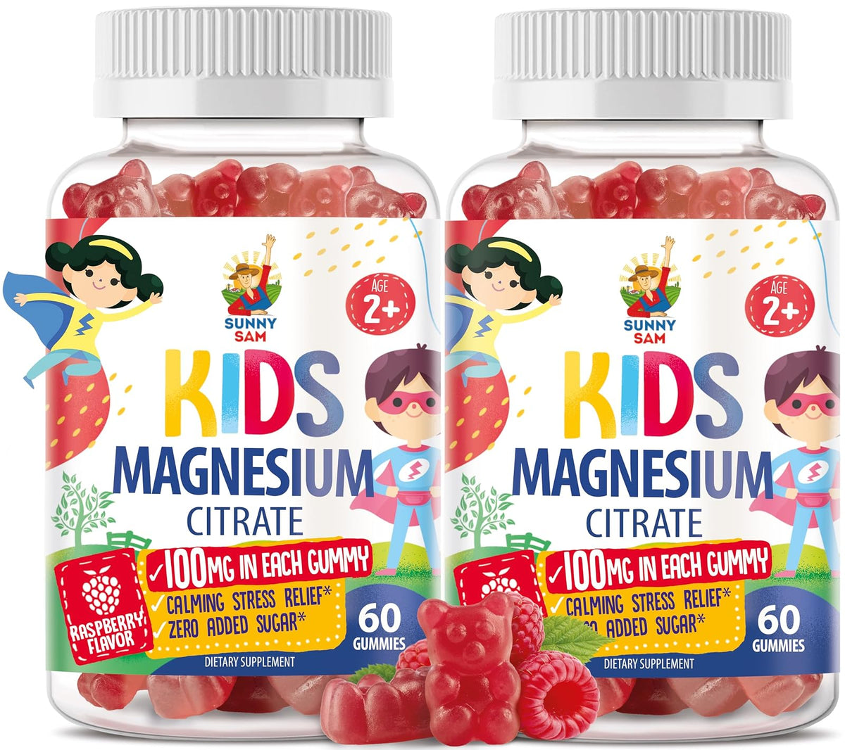Calm magnesium citrate gummies for relaxation