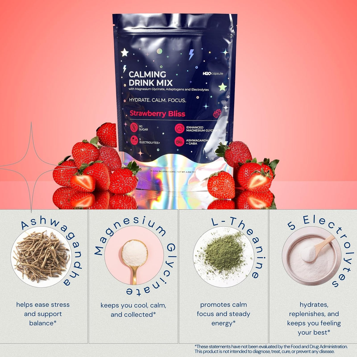 Calm magnesium glycinate for muscle recovery