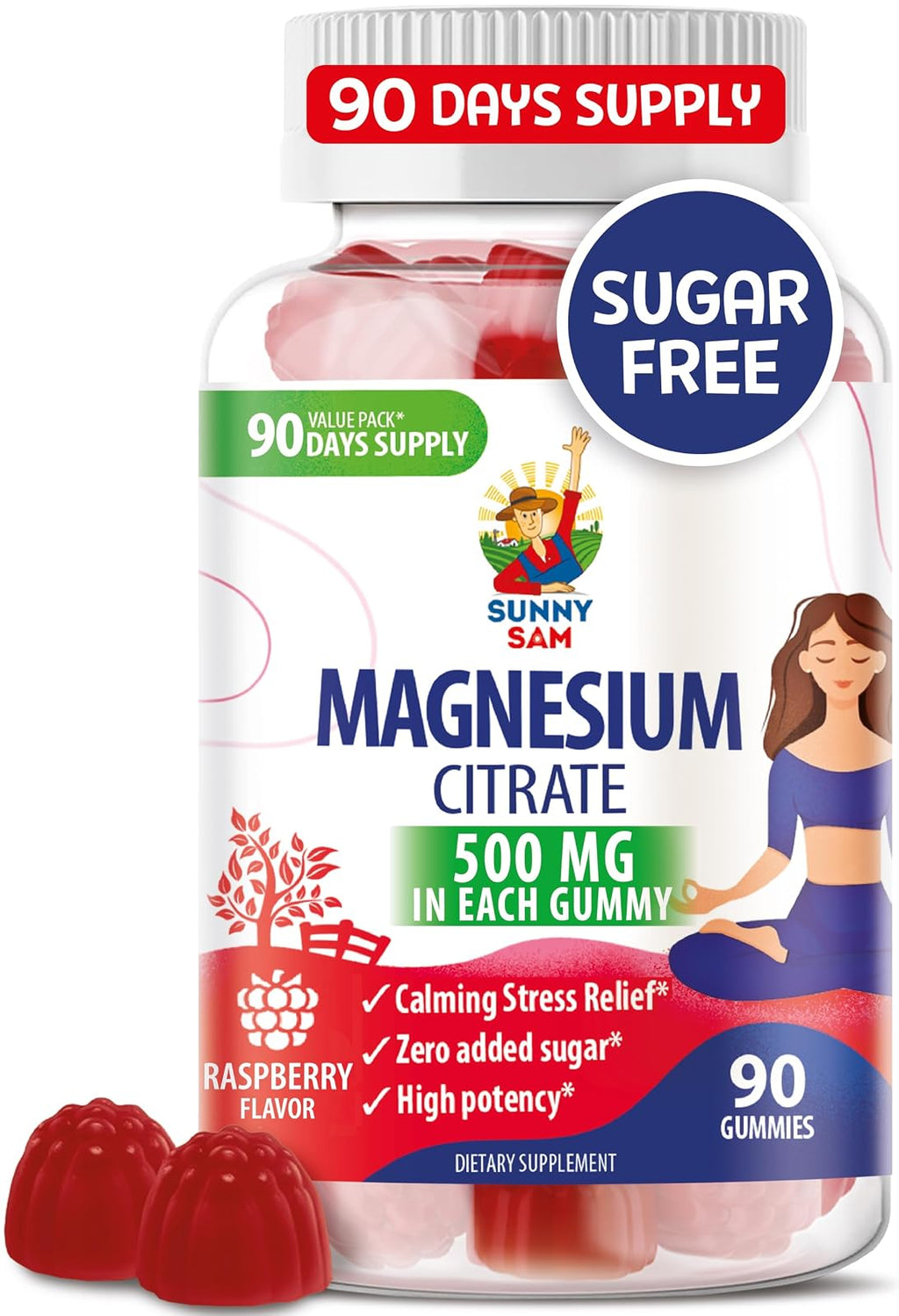 Calm magnesium gummies for relaxation