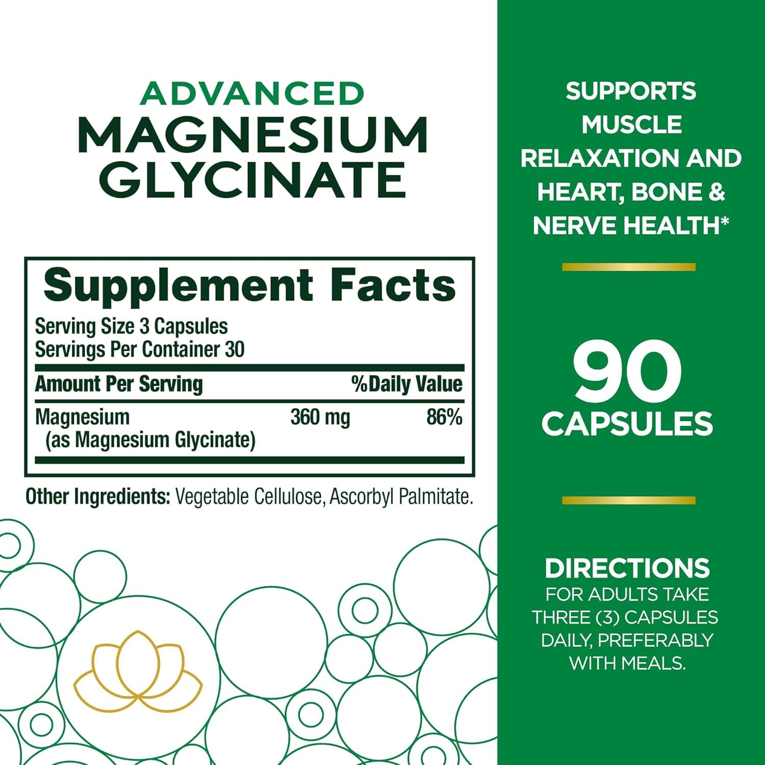 calm mood magnesium glycinate benefits
