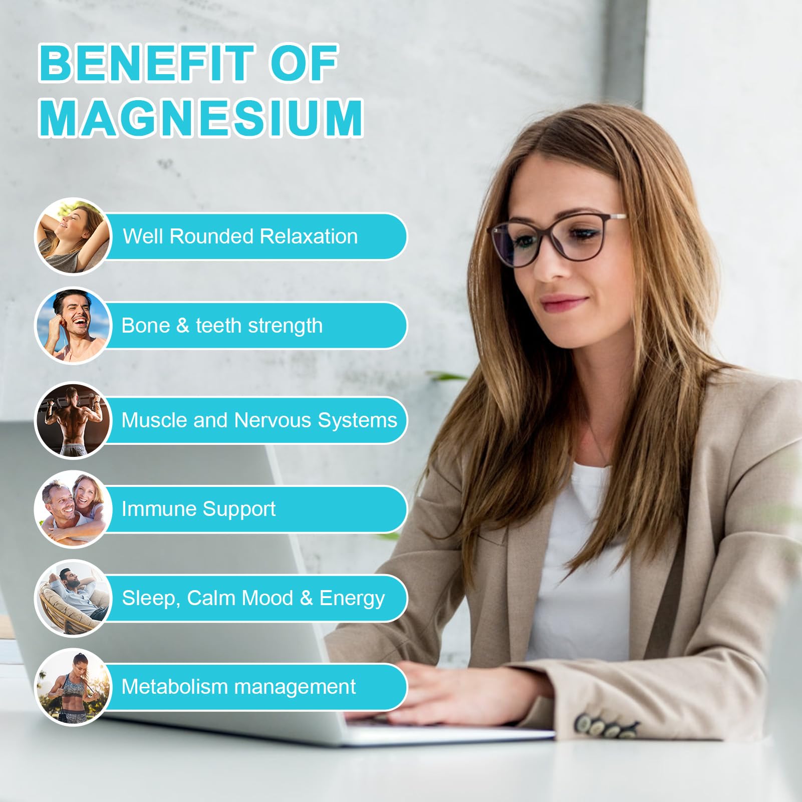 calm nerves magnesium glycinate