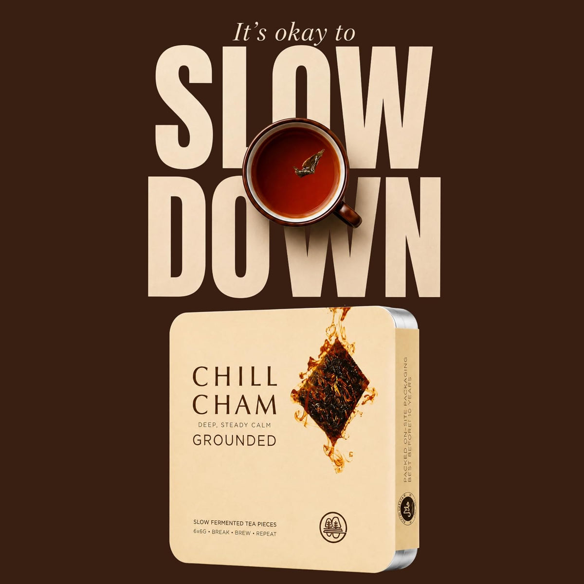 Calm ritual tea for mindfulness