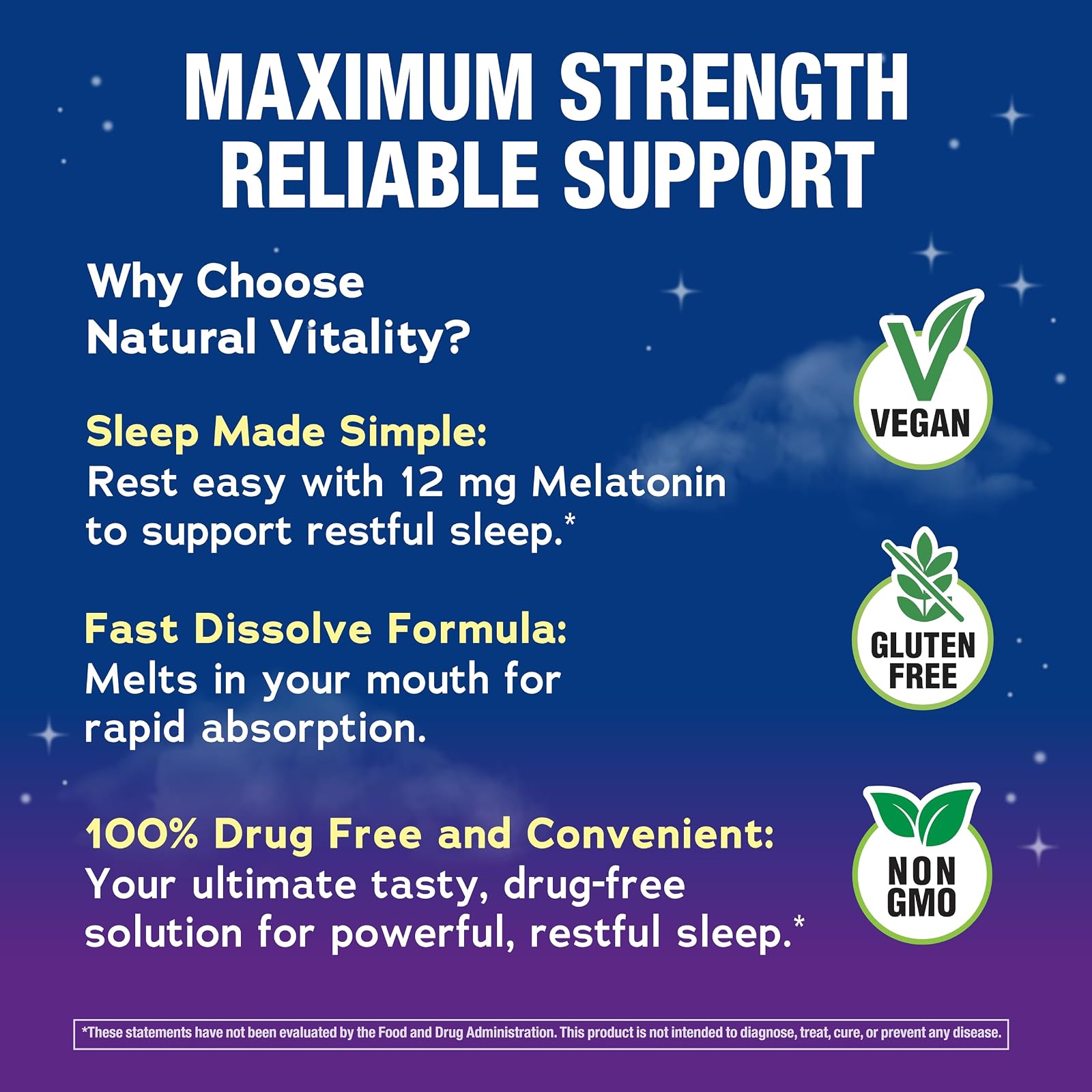 calm sleep melatonin tablets for relaxation