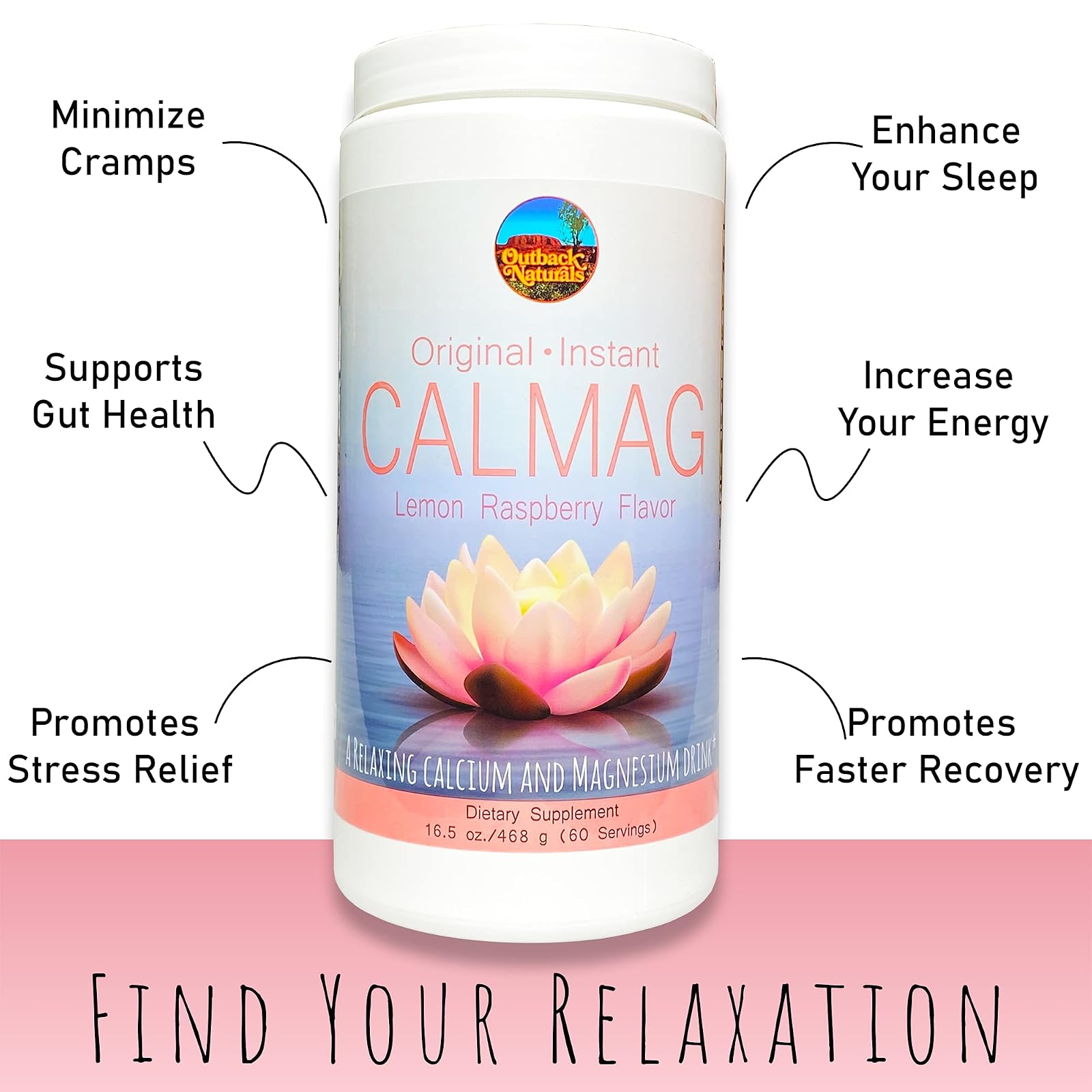 CalMag powder for muscle relaxation