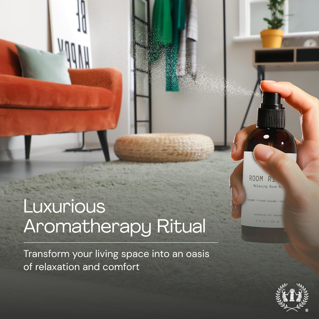 calming atmosphere with room mist