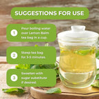 calming chamomile and lemon balm blend