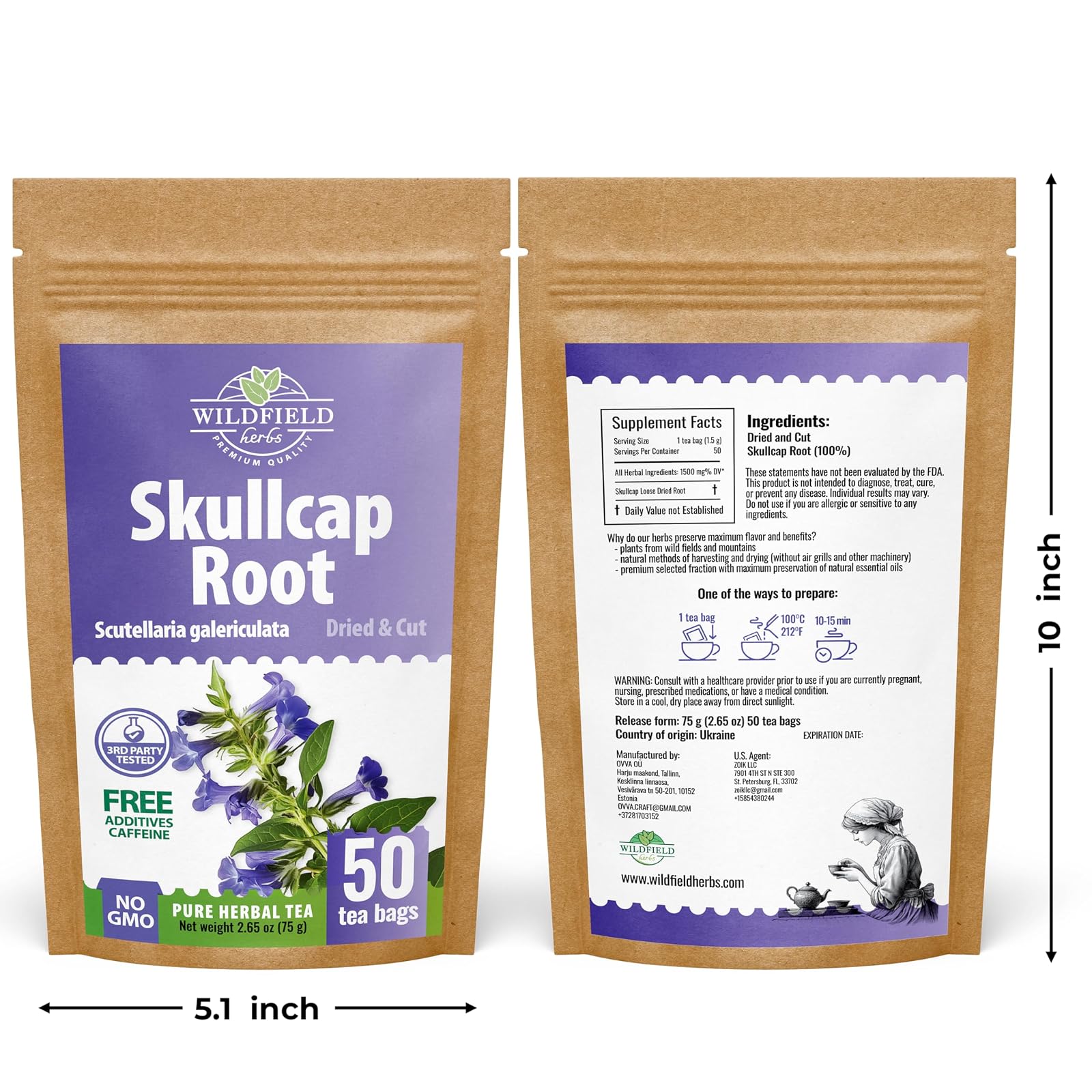 calming chamomile and skullcap blend