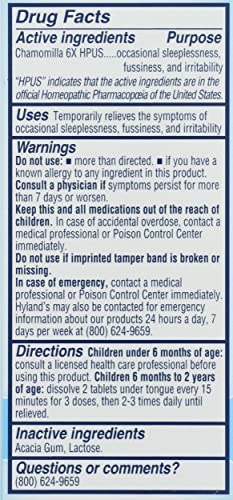 calming chamomile for irritable toddlers