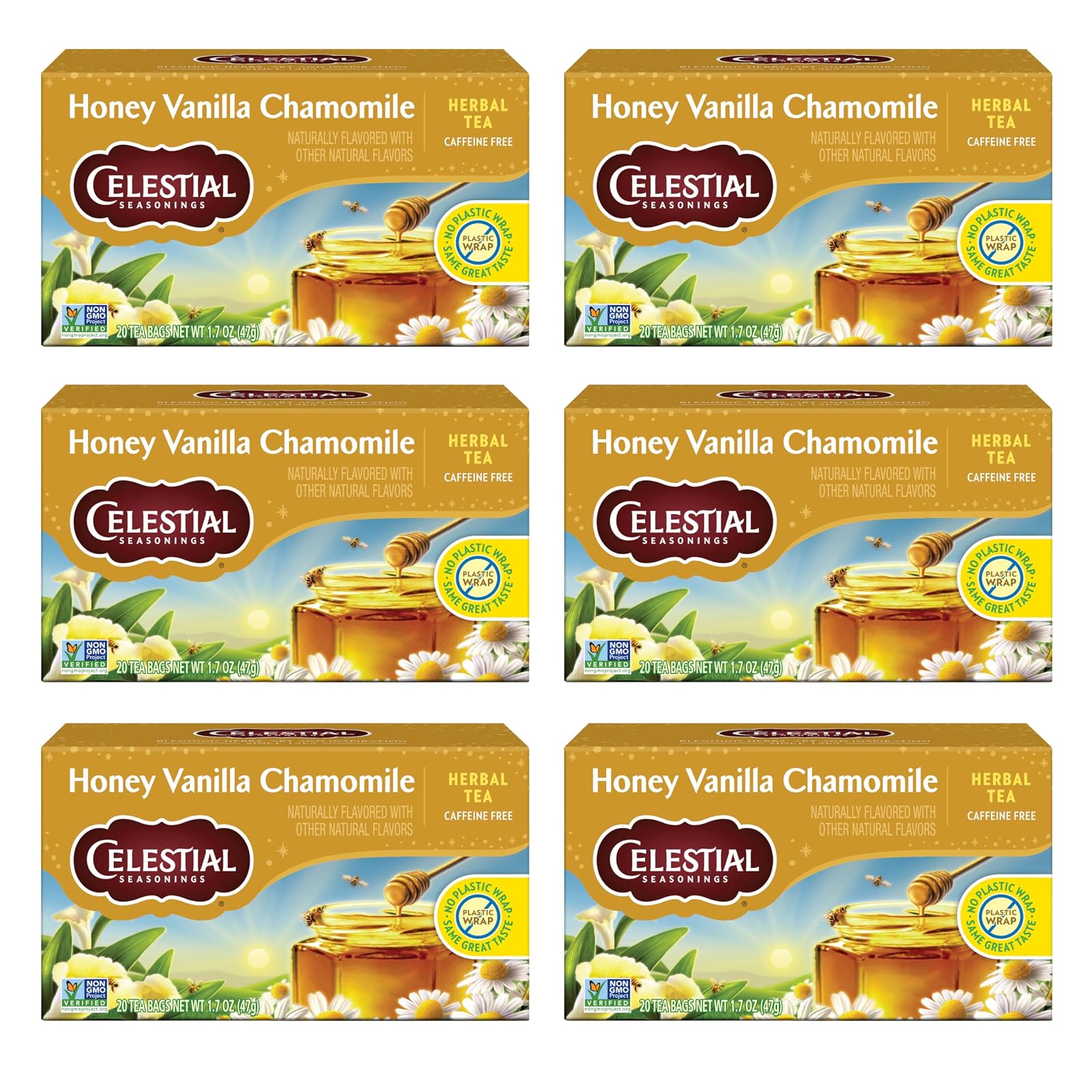 calming chamomile tea bags