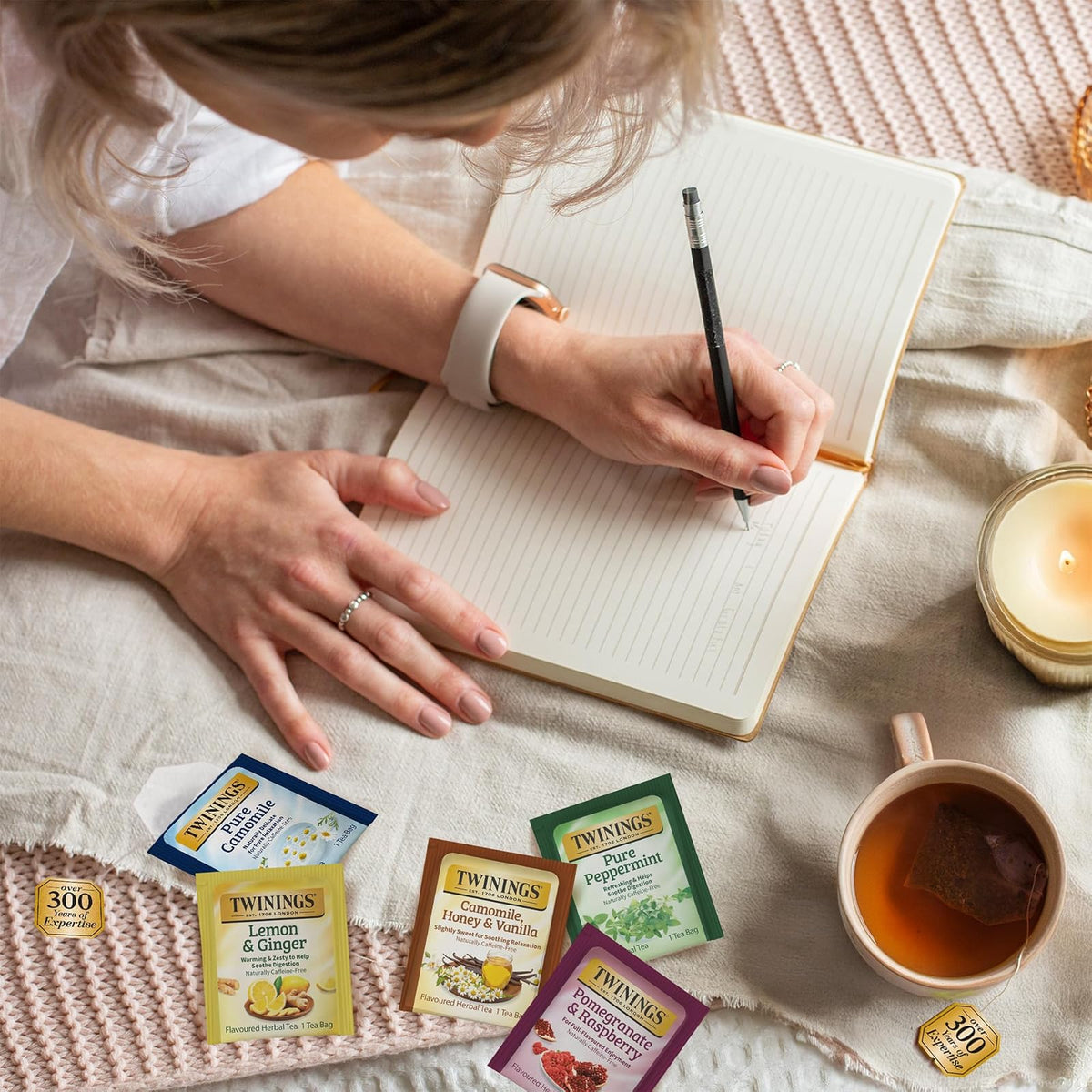 calming chamomile tea bags