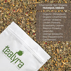 Calming chamomile tea with honeybush