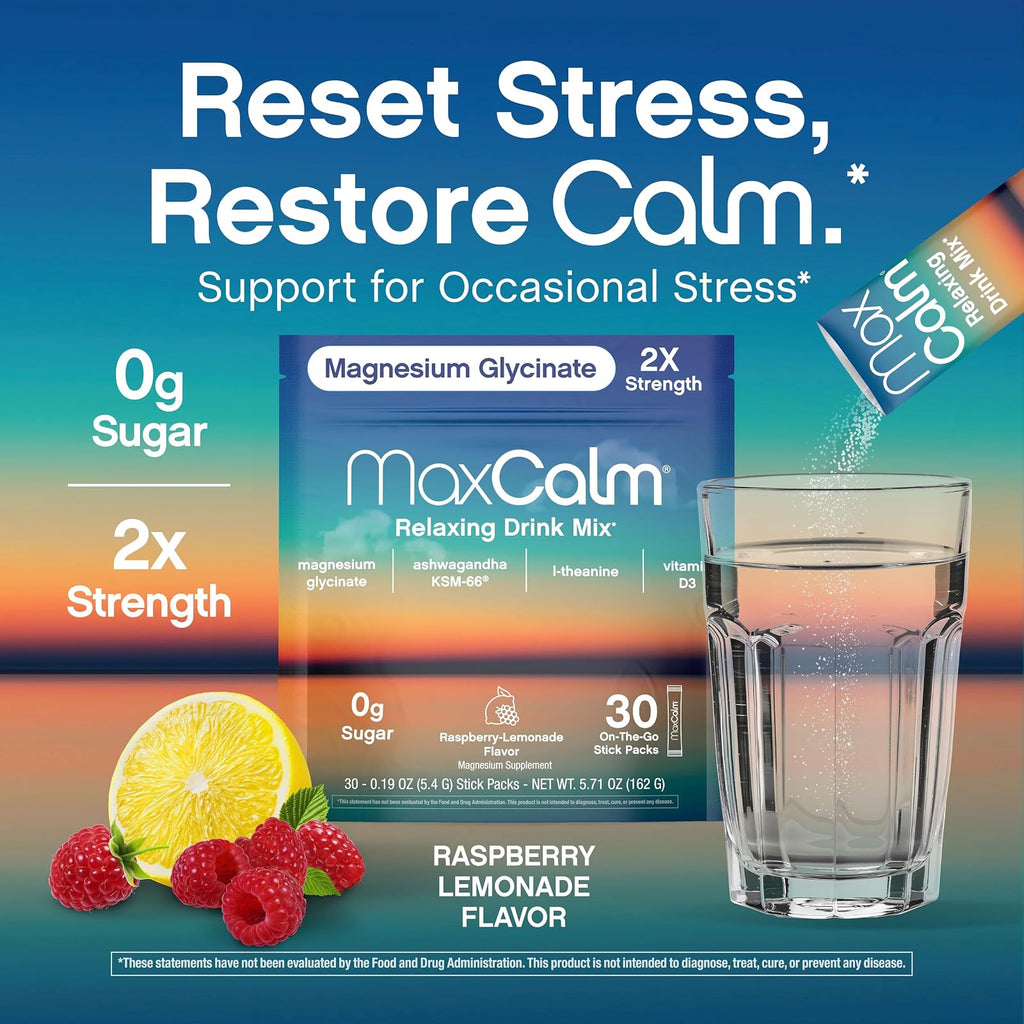 Calming drink mix for stress relief