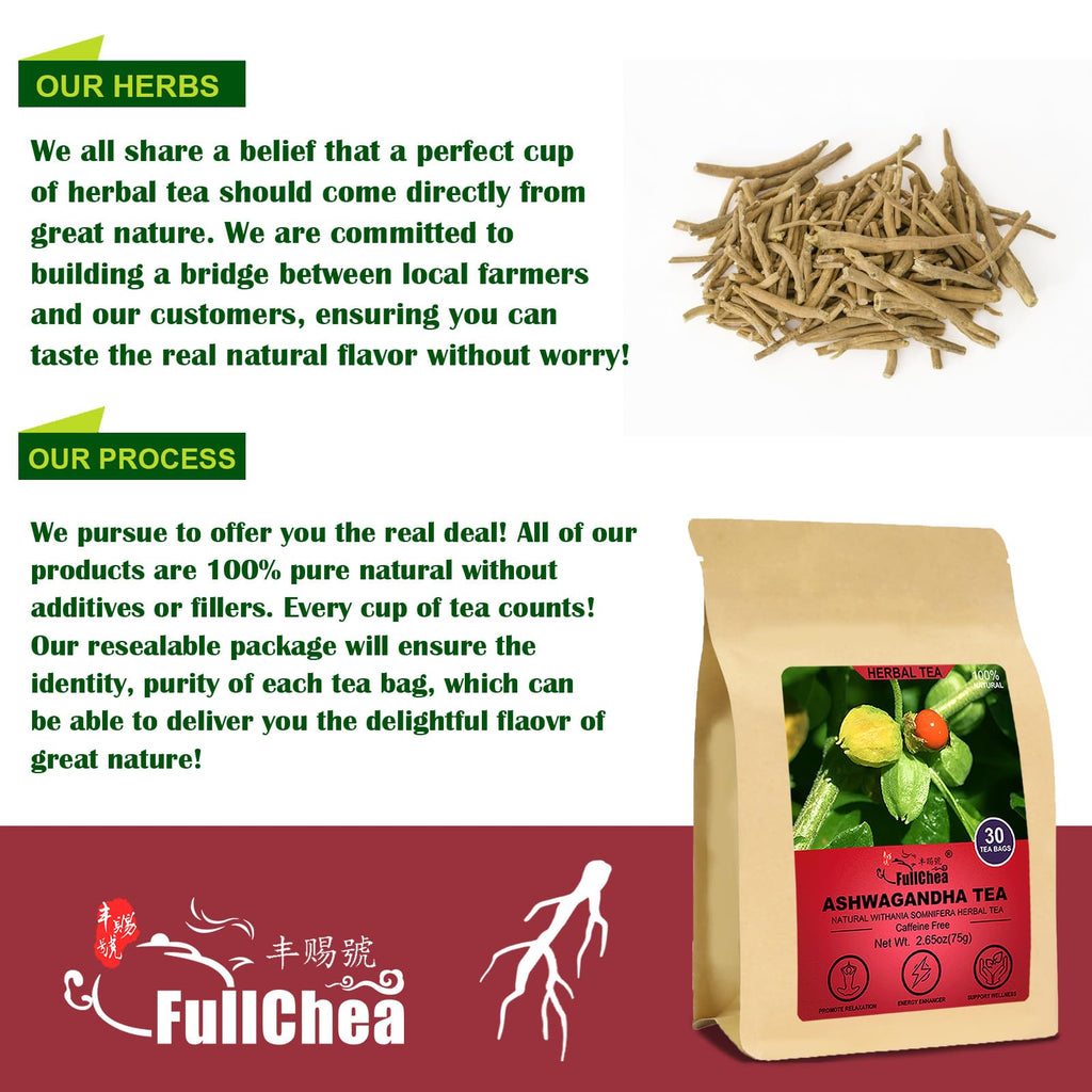 Calming effects of ashwagandha tea