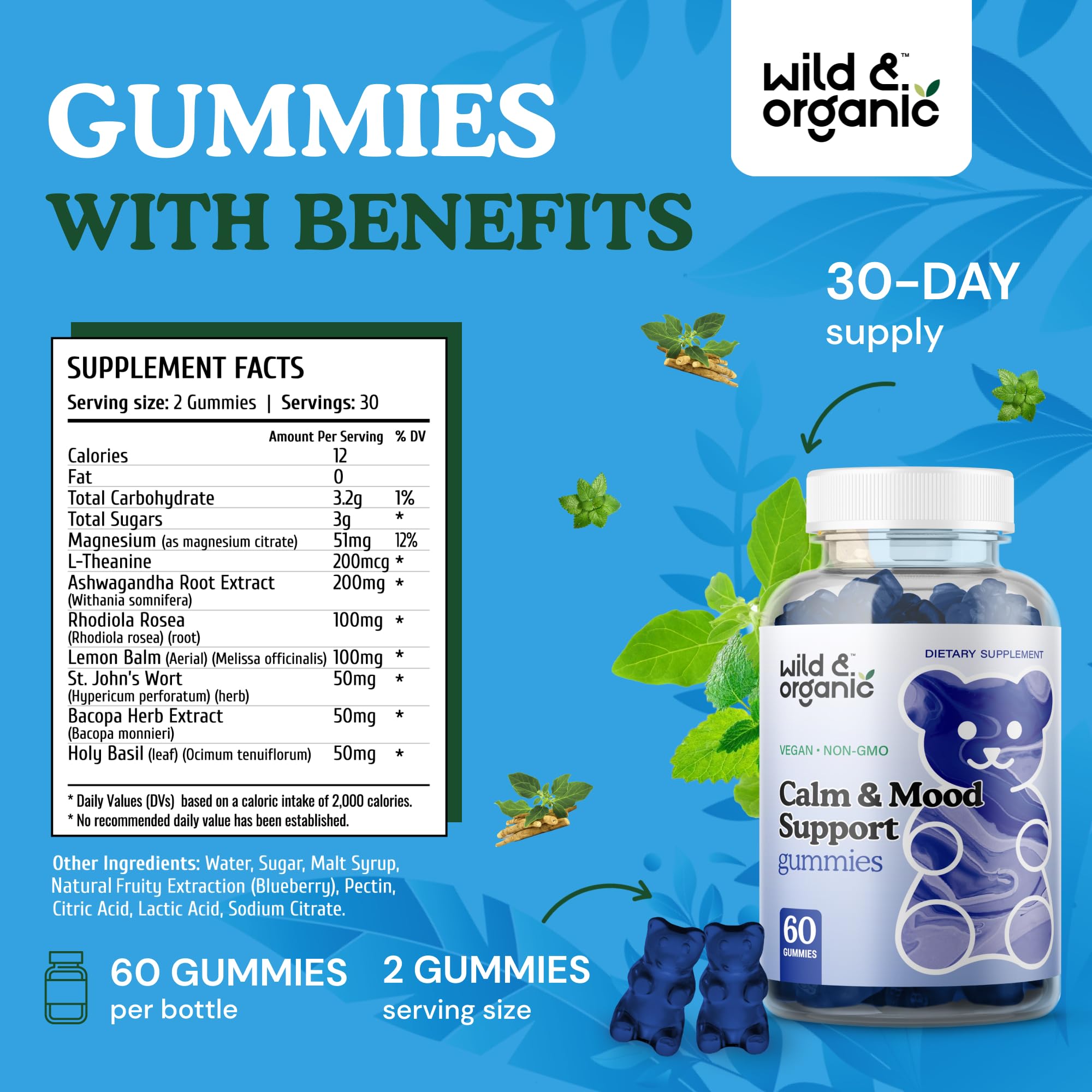 calming gummies with lemon balm