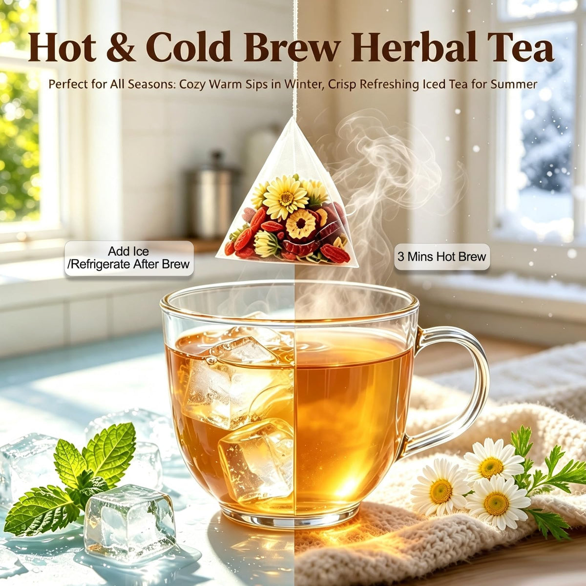 calming herbal infusion tea bags